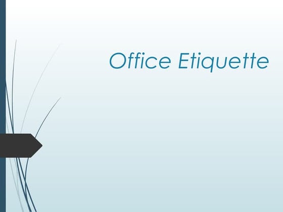 Open Office Etiquette | PDF | Remote Working | Careers