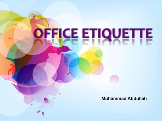 Etiquette | PPTX