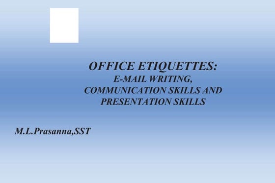 Email Etiquette PPT | PDF