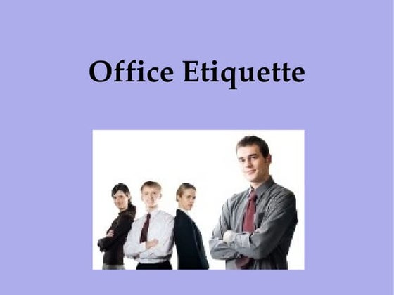 Workplace etiquette | PPT