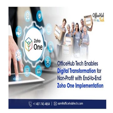 OfficeHub Tech Enables Digital Transformation for Non-Profit Organization with End-to-End Zoho ...