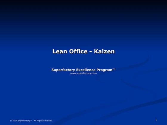 Office Kaizen | PPTX