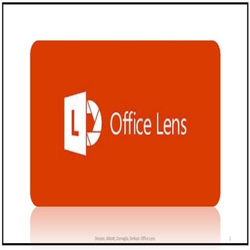 Office lens overview | PPTX