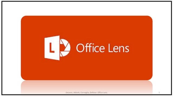 Office lens business card | PPT