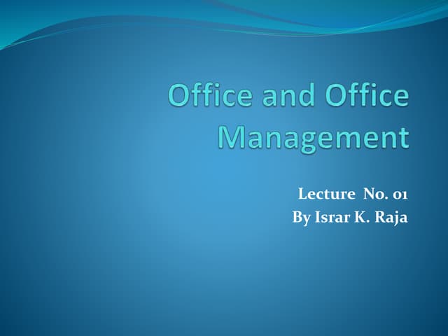 Administrative Office Management | PDF