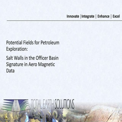 Salt Walls in the Officer Basin Signature in Aero Magnetic Data | PPTX