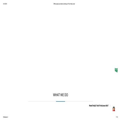Office space providers working on pan india level | PPT