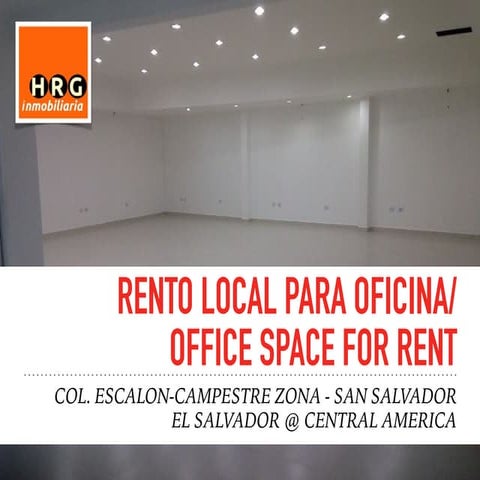 RENTO LOCAL PARA OFICINA - OFFICE SPACE FOR RENT - COL ESCALON ...