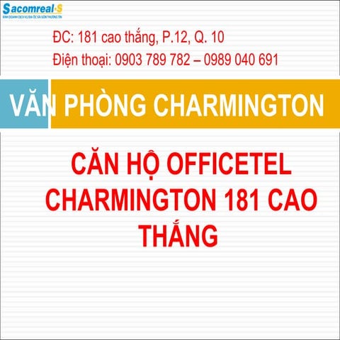 Officetel charmington 181 cao thang - 0989040691 | PPT