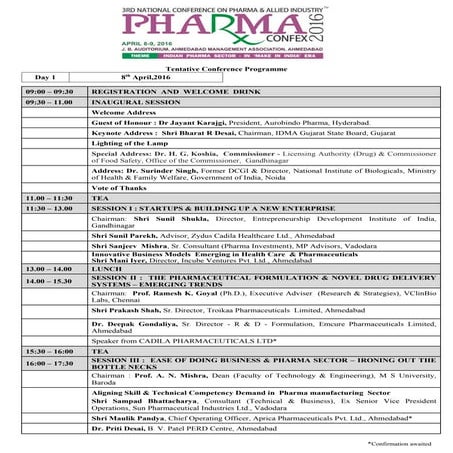 Pharmaceutical Conference | PDF