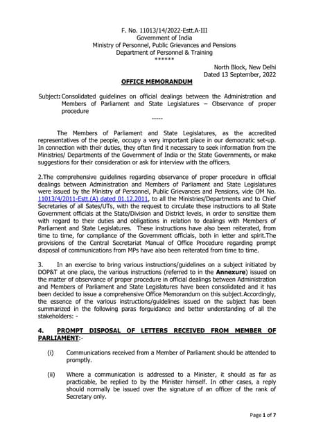 2-LANDS – Issue of ‘No Objection Certificate’ (NOC) in respect of ...