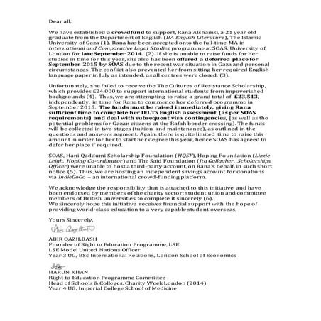 Official deferral letter | PDF