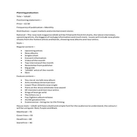 Official plan 2 | DOCX | Music | Entertainment