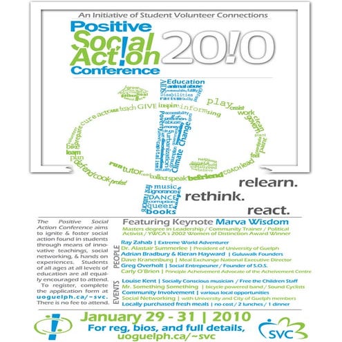 Poster for Positive Social Action Conference 2010 | PDF