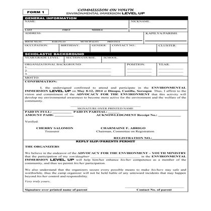 Official registration form | DOCX