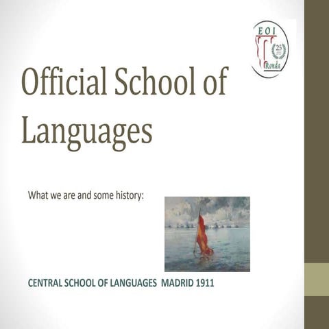 Official school of languages talk | PPTX