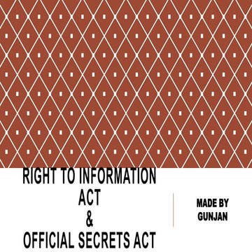 Official secrets act | PPTX