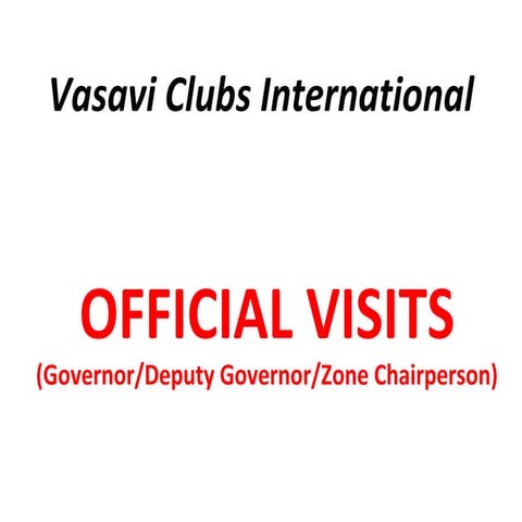 Official visits | PPT