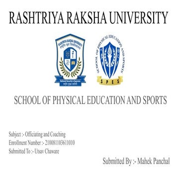 Physical Education Project on Kho-Kho (Class-12) | PDF
