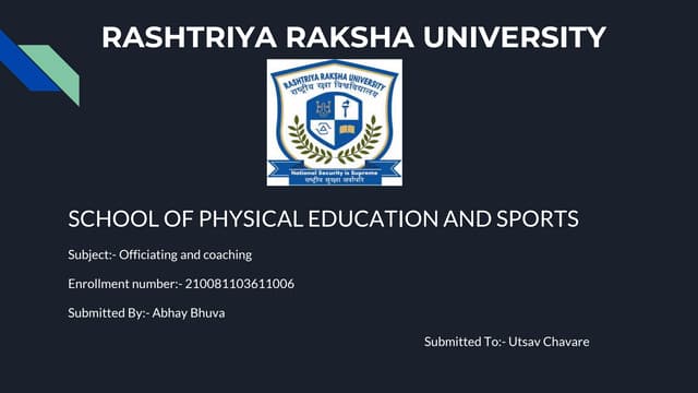 Physical Education Project on Kho-Kho (Class-12) | PDF