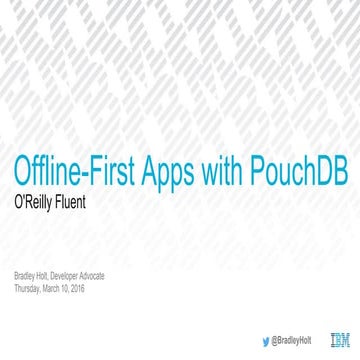Offline-First Apps with PouchDB | PDF | Web Development | Internet