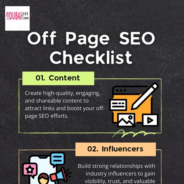 Off Page SEO Checklist - Dubai SEO Company | PDF