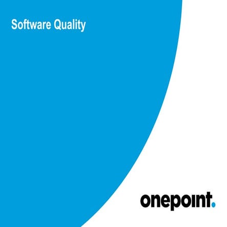 Software Quality offering - slideshare | PPTX