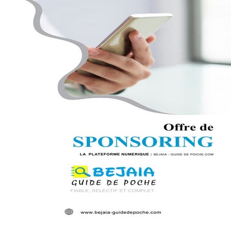 Offre sponsoring BEJAIA - GUIDE DE POCHE . COM | PDF