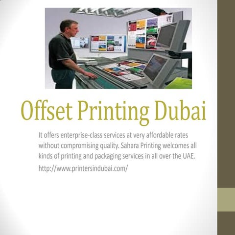 Offset printing dubai | PPT