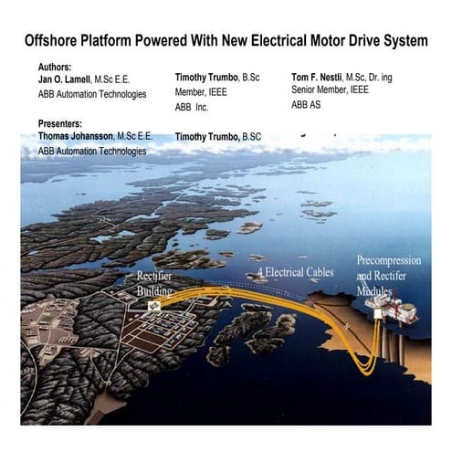 Offshore platform powered with new electrical motor drive system ...