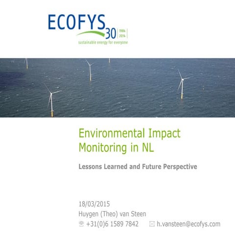 #7/9 Environmental Impact monitoring NL | PDF | Environmental Services ...