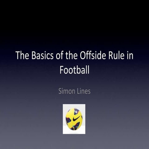 Offside rule | PPTX