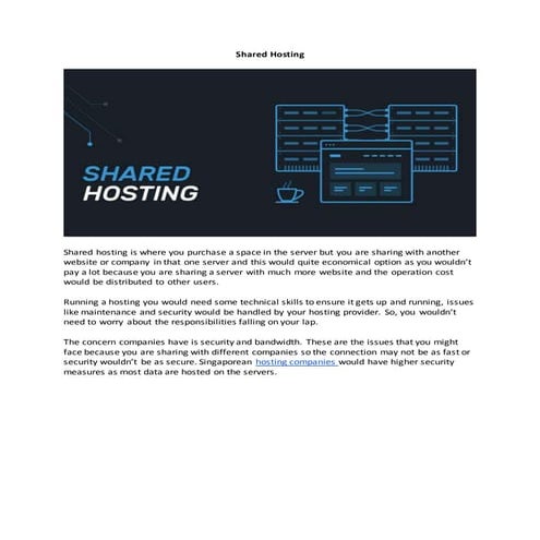 Shared Hosting | DOCX