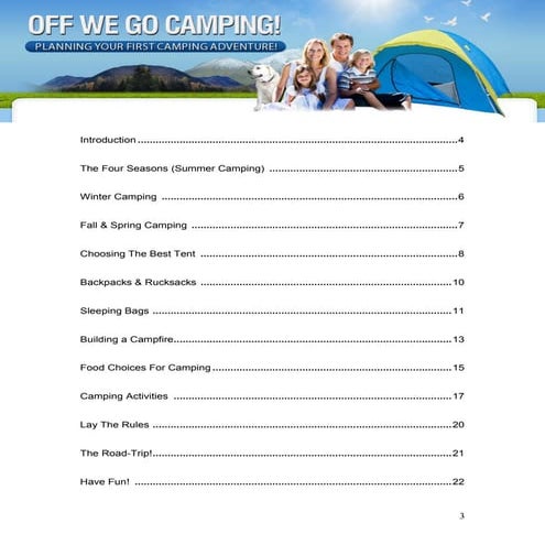 Planning Your FIRST Camping Adventure! | PDF | Camping | Travel Type