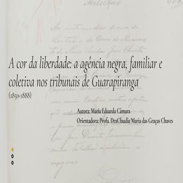 A cor da liberdade: a agência negra, familiar e coletiva nos tribunais ...
