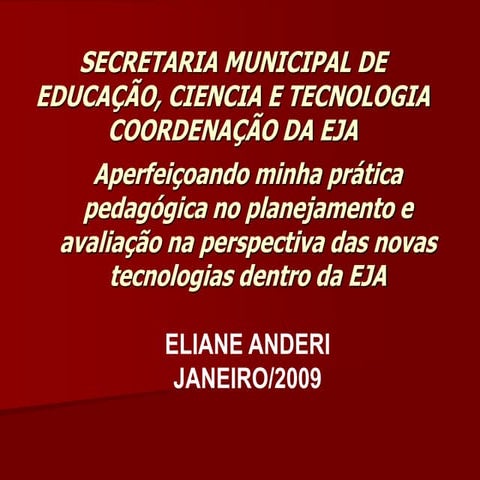 Oficina planejamento eja | PPT