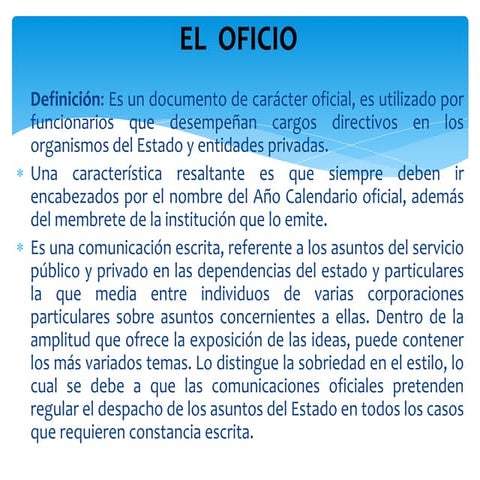 Clase 2 oficio y memorando | PPTX