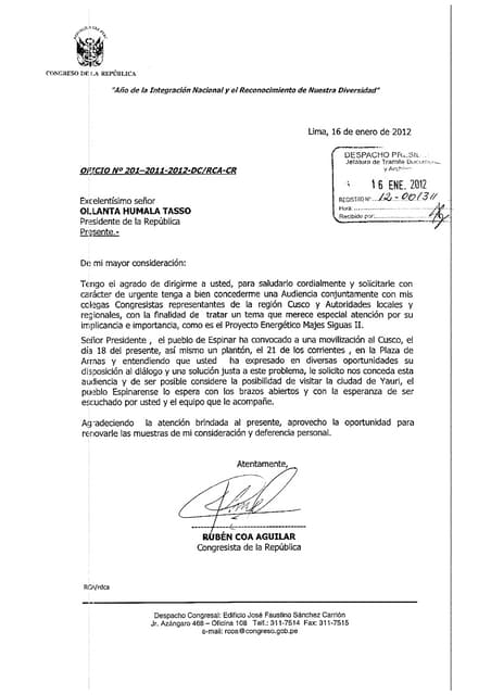 Senate Congratulations Letter | PDF