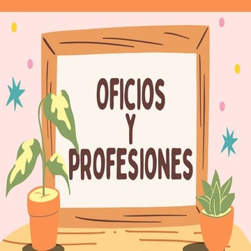Oficios y profesiones, definición y ejemplos para primer grado | PDF