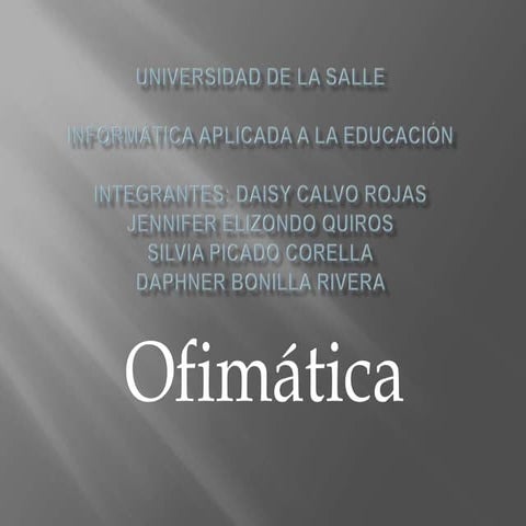 Ofimatica | PPTX