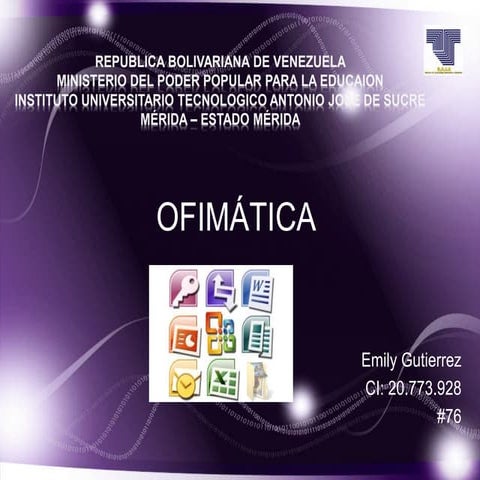 Aplicaciones ofimaticas | PPTX