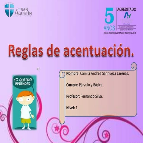 reglas de acentuación | PPTX