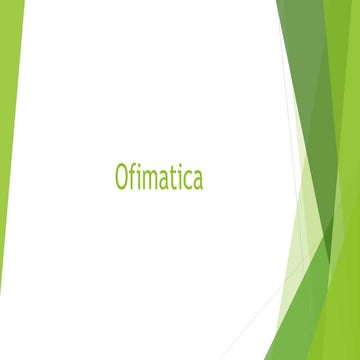 ¿Qué es la ofimática y sus aplicaciones? | DOCX