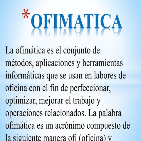 Ofimatica chamorrito | PPTX | Computing | Technology & Computing