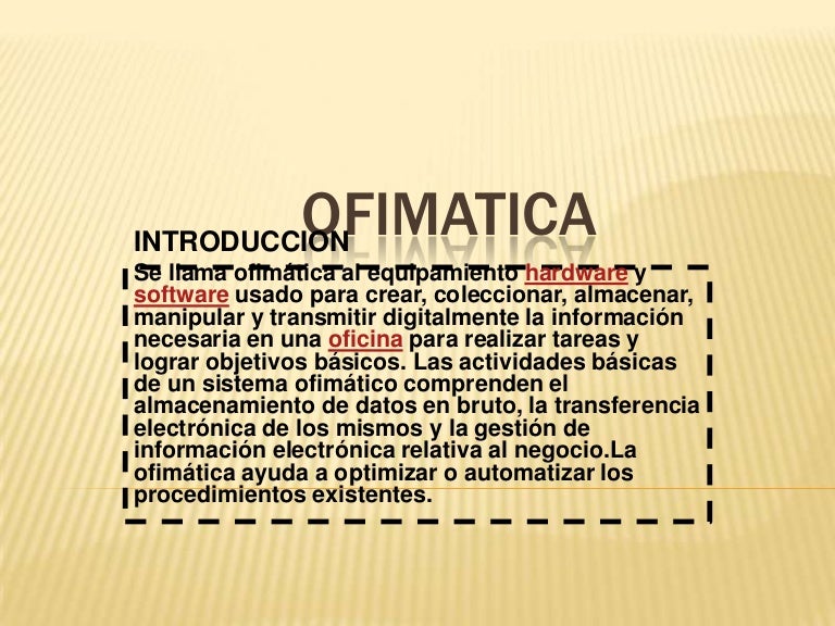 Aplicaciones De Ofimatica De Software Libre Introduccion - maketarget