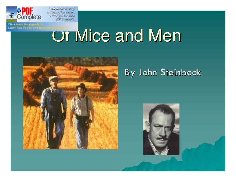 Of mice and men