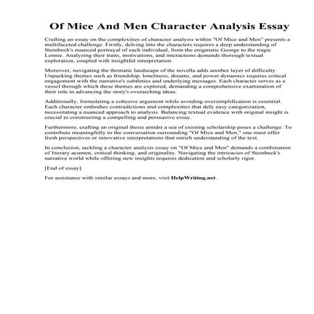 Of Mice And Men Character Analysis Essay.pdf