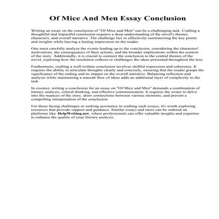Of Mice And Men Essay Conclusion.pdf