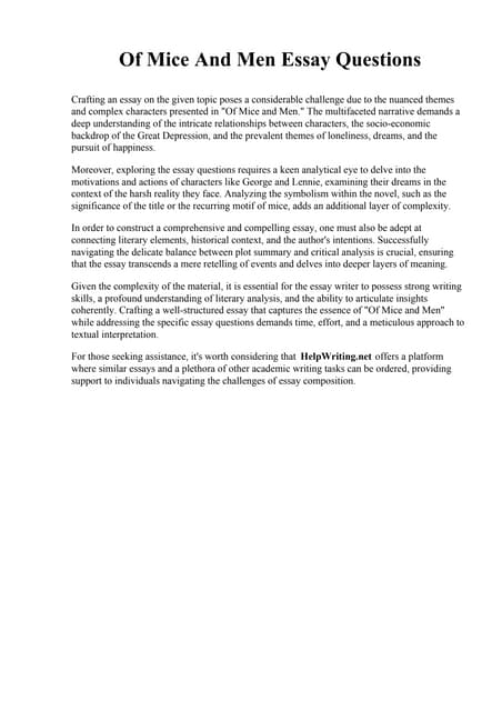 Of Mice And Men George And Lennie Relationship Essay.pdf