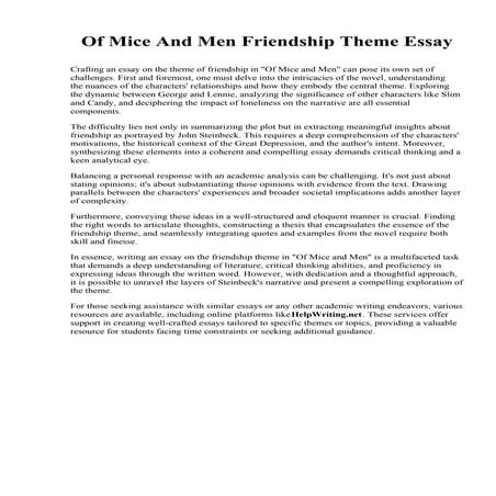 Of Mice And Men Friendship Theme Essay.pdf